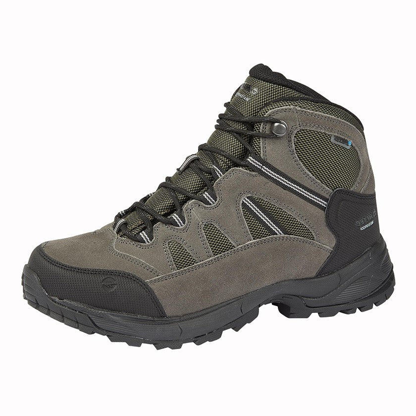 Hi-Tec Mens Waterproof DRI TEC Lace Up Hiking Boots Charcoal Grey Sued ...